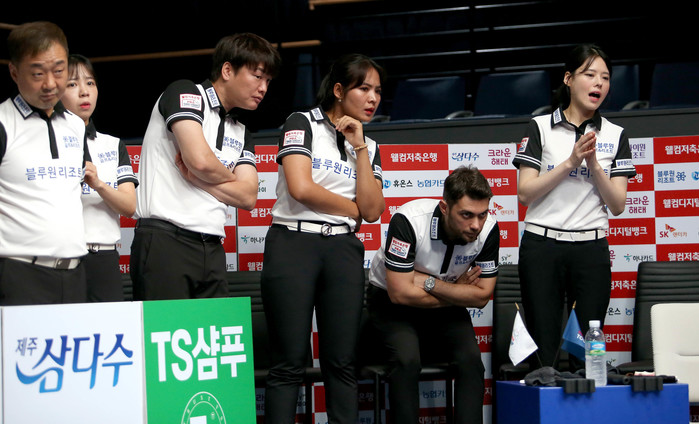 ‘웰컴저축은행 PBA 팀리그 2023-24’/ SK렌터카, ‘막강 기세’ NH농협카드 제압… 2연승으로 2R 반등 시작!